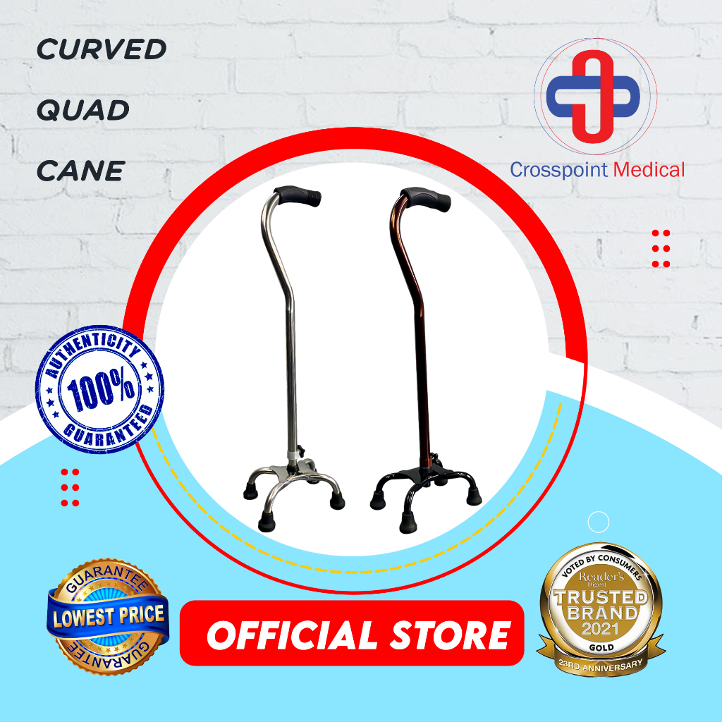 Crosspoint Canes for Elderly Single Cane/Quad Cane | Shopee Philippines