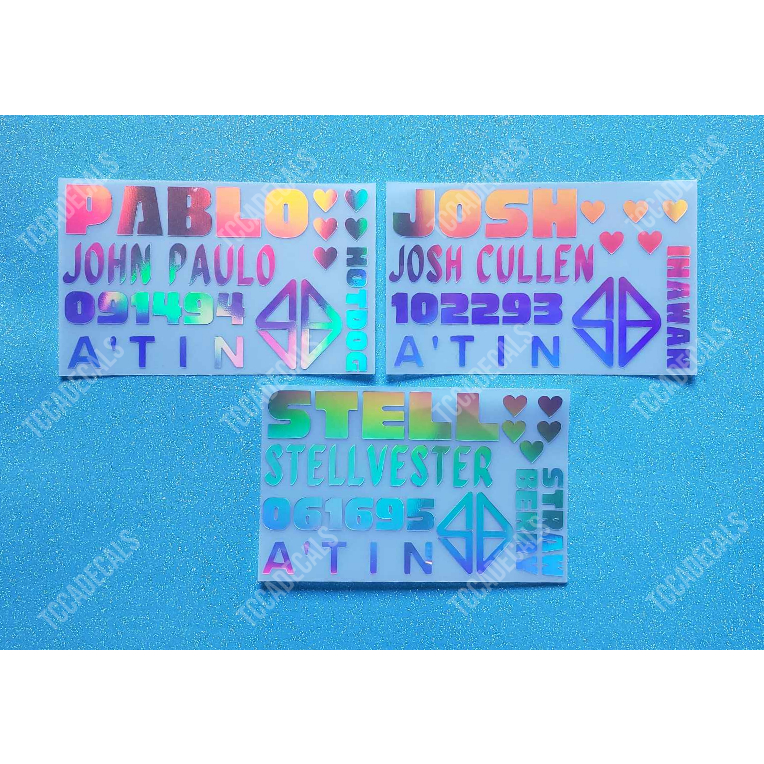 Bias Decal Sticker: SB19 Mahalima | Shopee Philippines