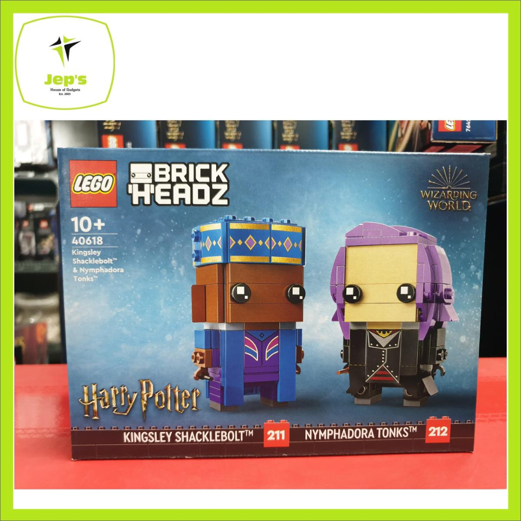 Lego Brickheadz 40618 Kingsley Shacklebolt and Nymphadora Tonks (2023 ...