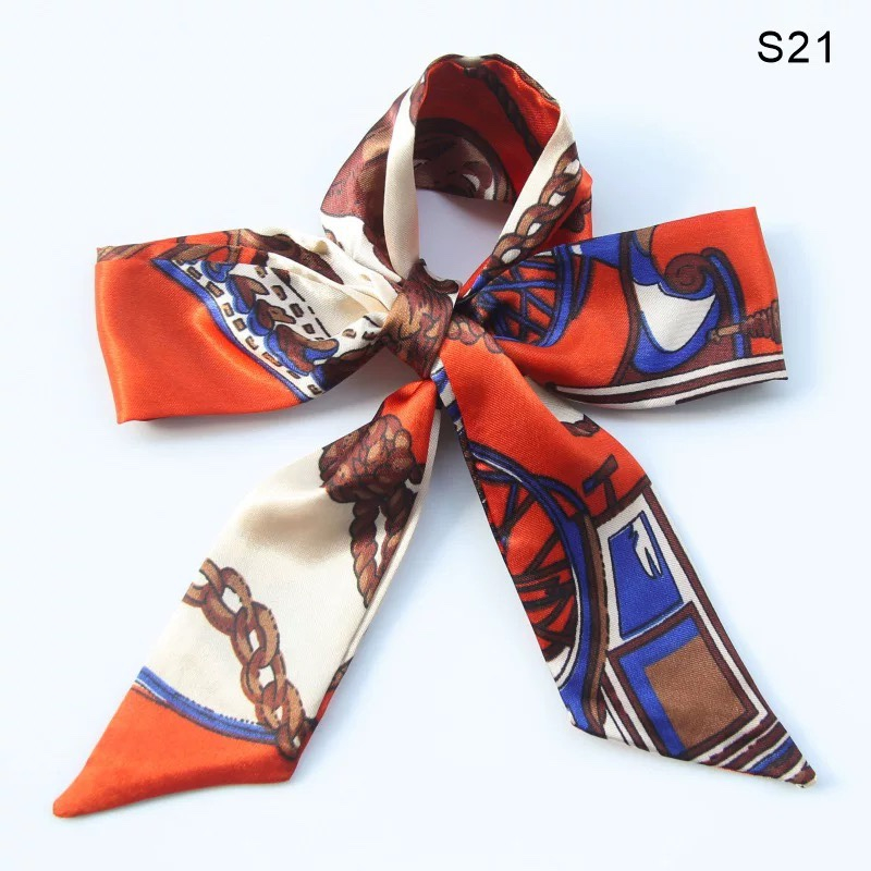 Twilly Scarf Decoration Bag Charm Bag Handle Decoration Silk Scarf ...