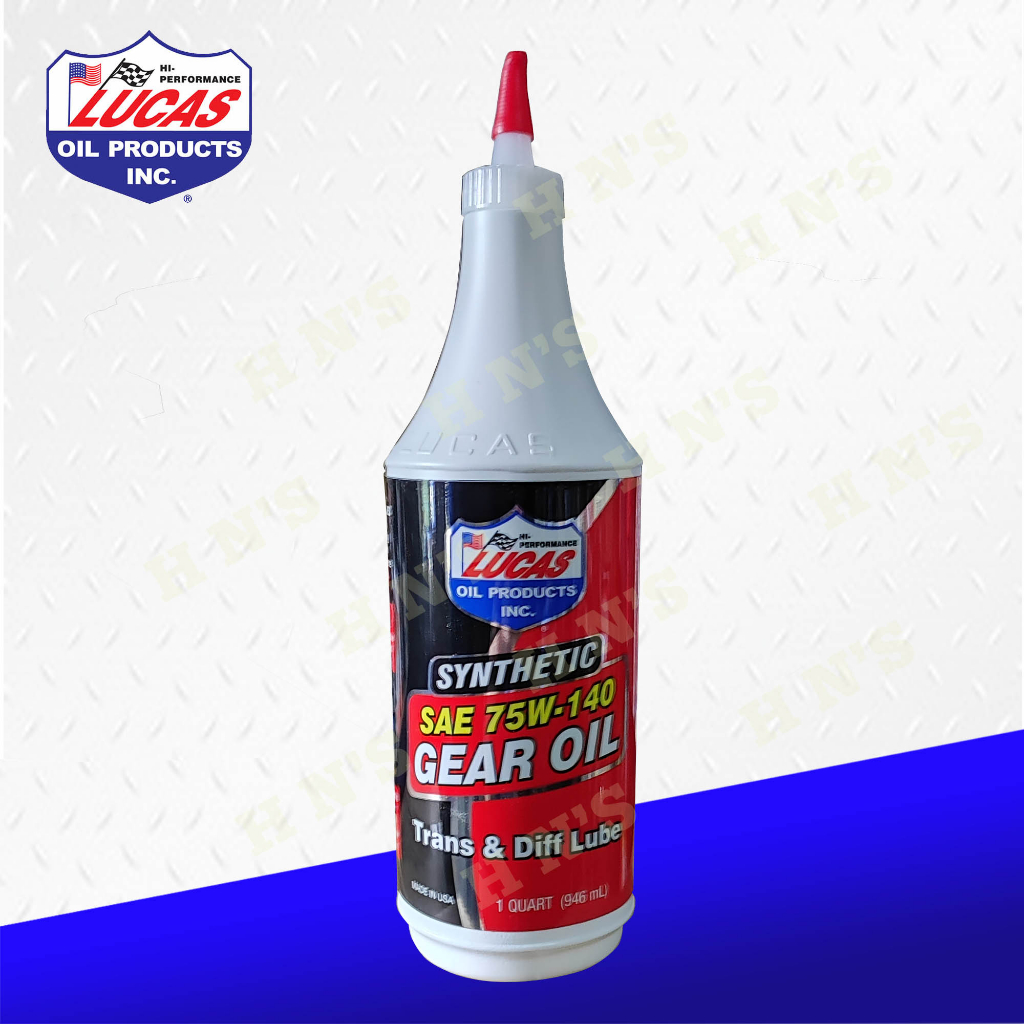 Lucas Oil Synthetic SAE 75W-140 Gear Oil 1qt ( For Limited Slip ...