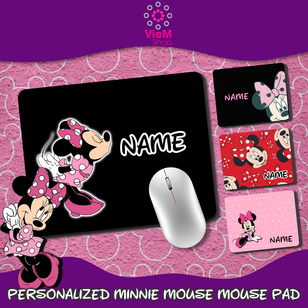 Personalized Minnie Mouse Mousepad | Minnie Mouse Mouse Pad | Shopee ...