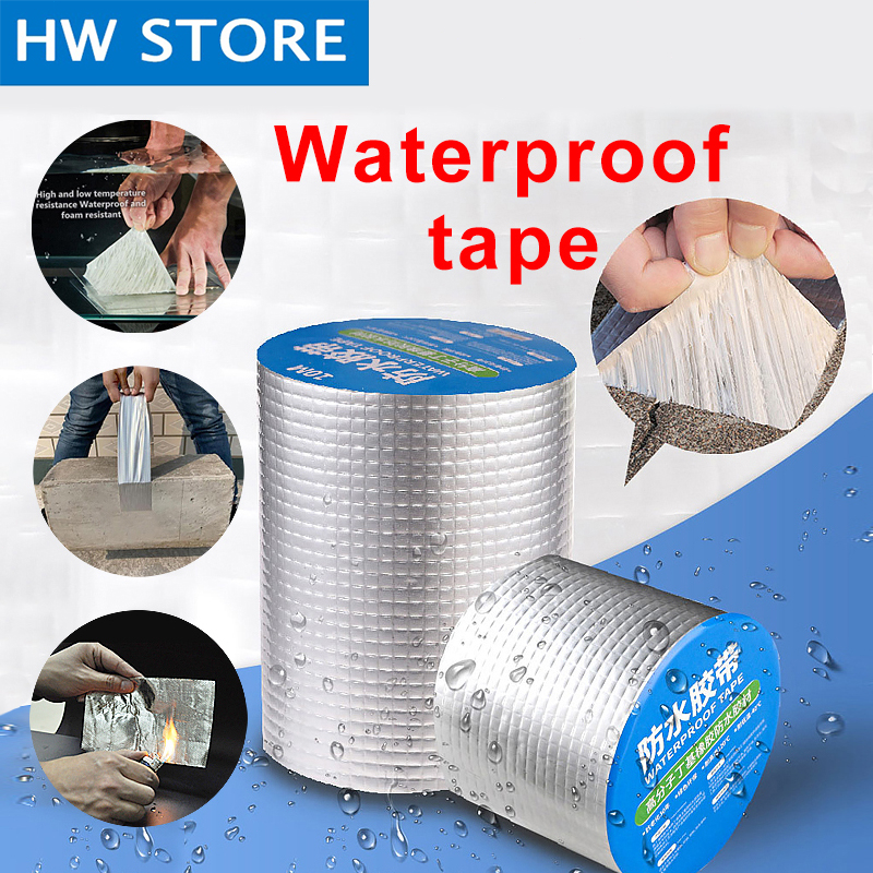 Waterproof Tape Aluminum Foil Tape, Butyl Waterproof Tape, Super Fix Repair Wall Crack Easy to ...