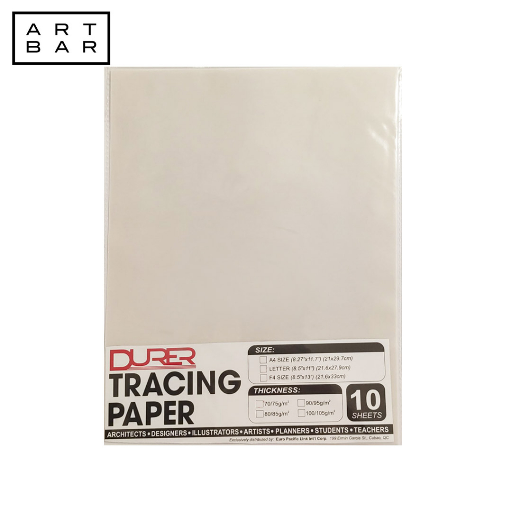Durer Tracing Paper Sheet 70/75 8 1/2x11 10s DT2054/10 - Art Bar ...