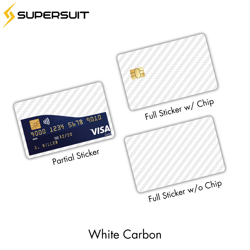 Supersuit Premium 3M Card Stickers for ATM, Credit, Debit Cards, Gift ...