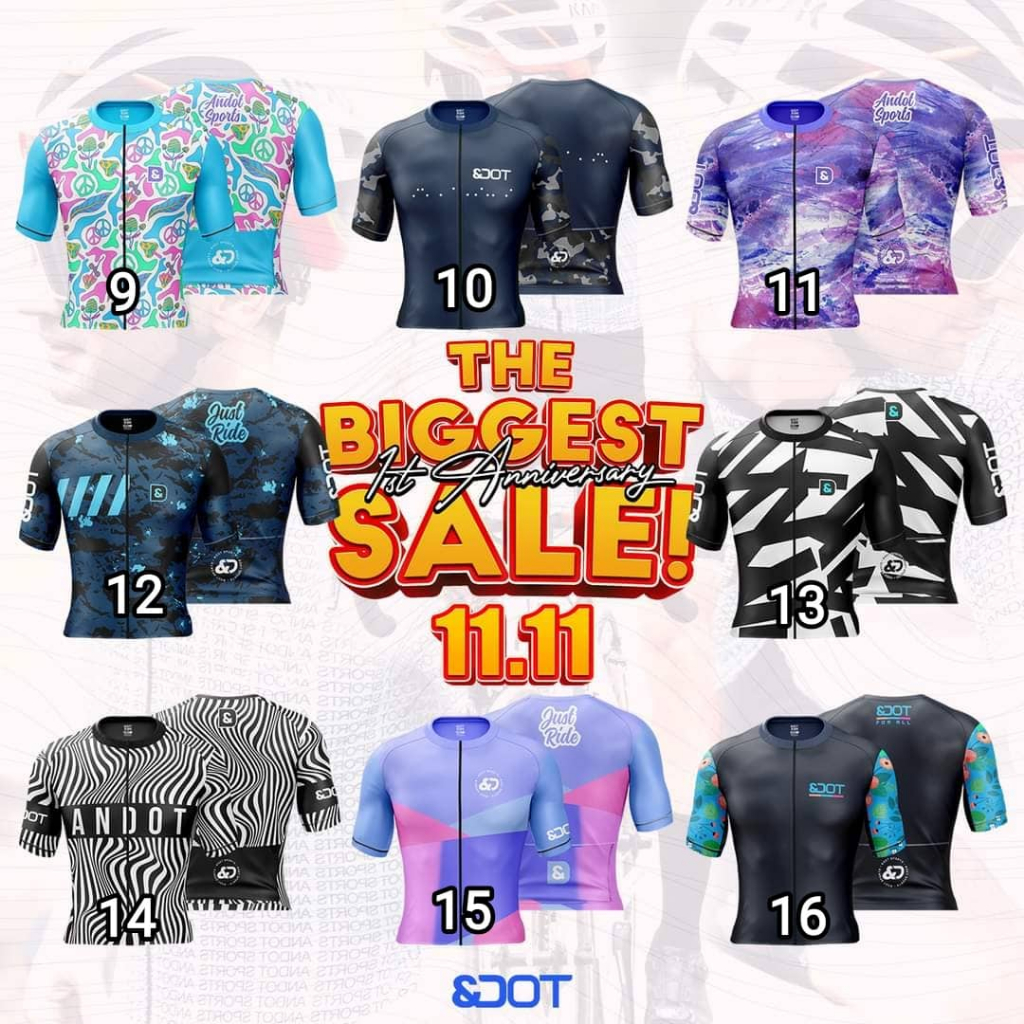 BUY1TAKE1 ANDOT 7.7 CYLING JERSEY COLLECTION | Shopee Philippines