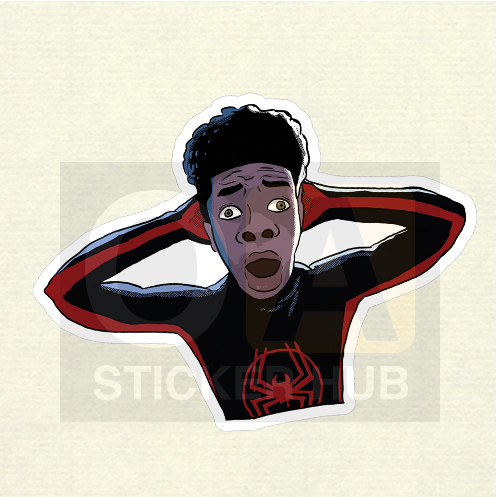 SHOCKED MILES spiderverse meme sticker | Shopee Philippines
