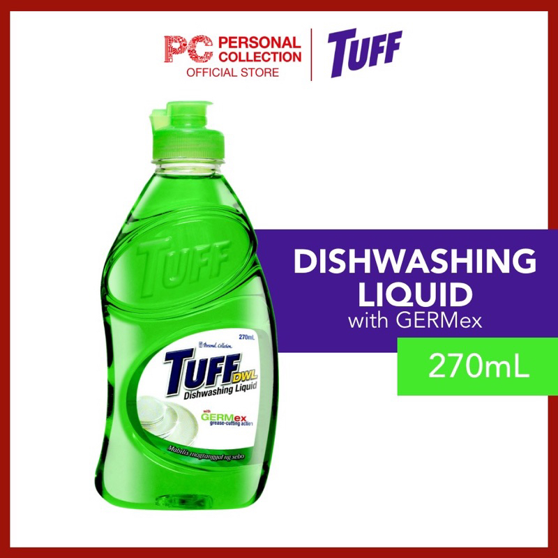 Tuff Dishwashing Liquid with Germex 270ml Personal Collection | Shopee ...