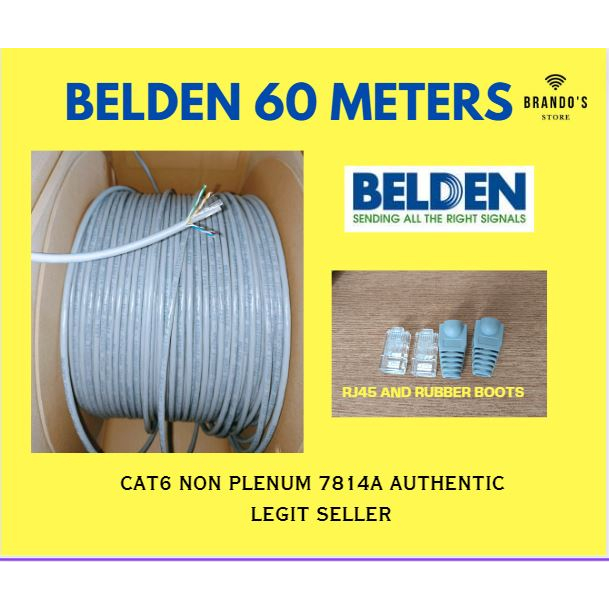 *-BELDEN CAT6 pure copper60meters AUTHENTIC | Shopee Philippines