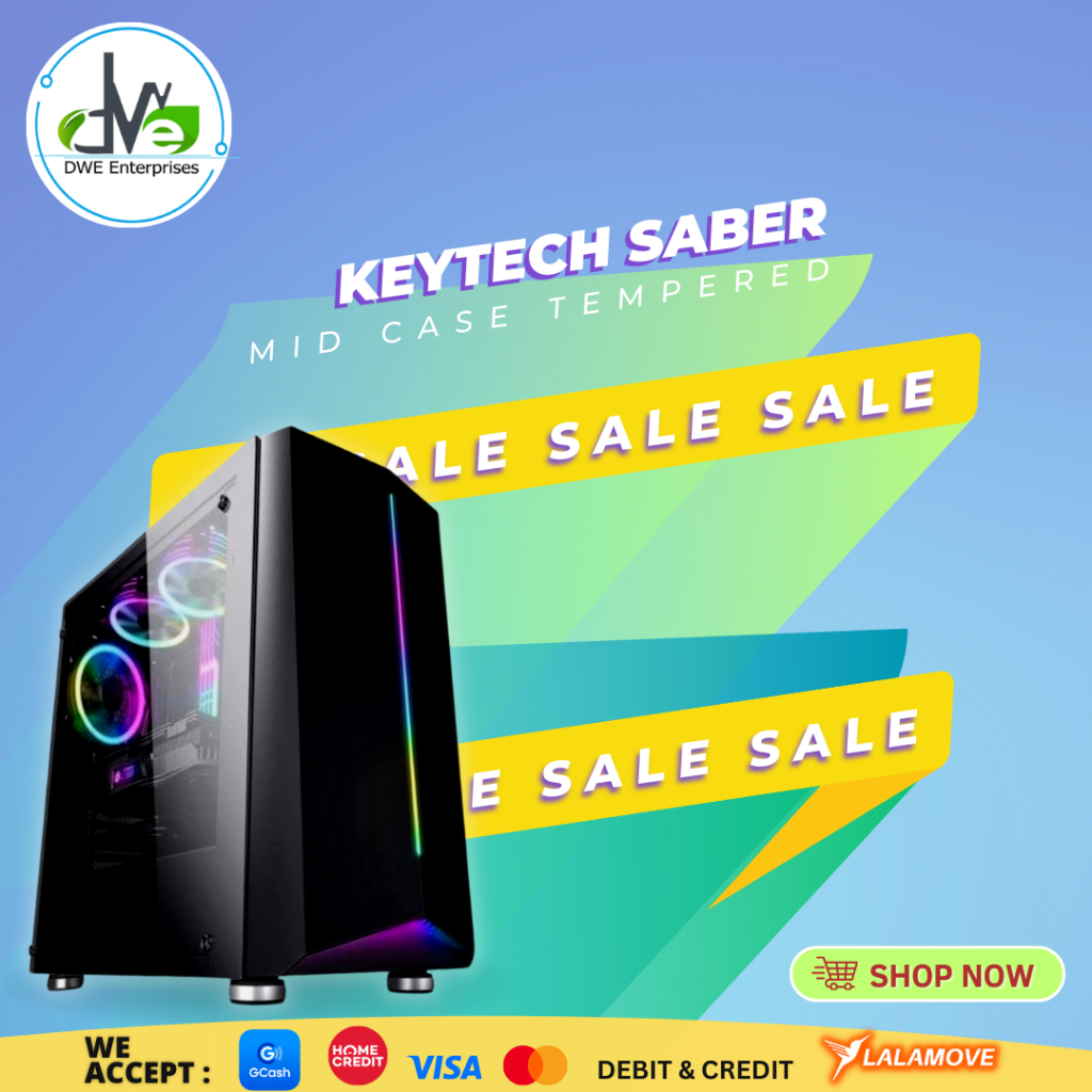 KEYTECH SABER KNIGHT SERIES ATX MID TOWER CASE ONLY | Shopee Philippines