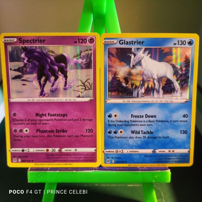 Pokemon TCG - Glastrier & Spectrier bundle (H) | Shopee Philippines