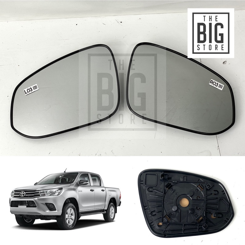 Original Toyota side mirror lens for Toyota Hilux , Fortuner , Innova ...