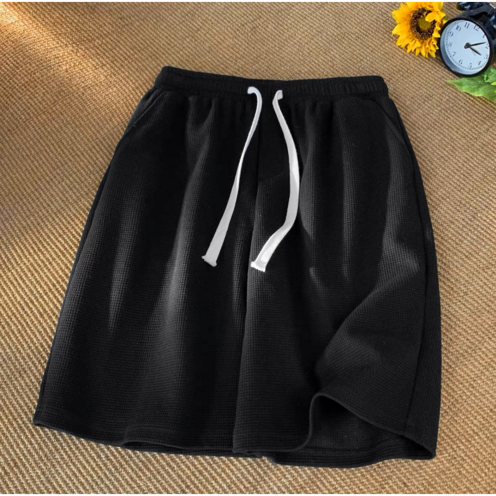 Waffle Summer Loose Casual Shorts For Men | Shopee Philippines