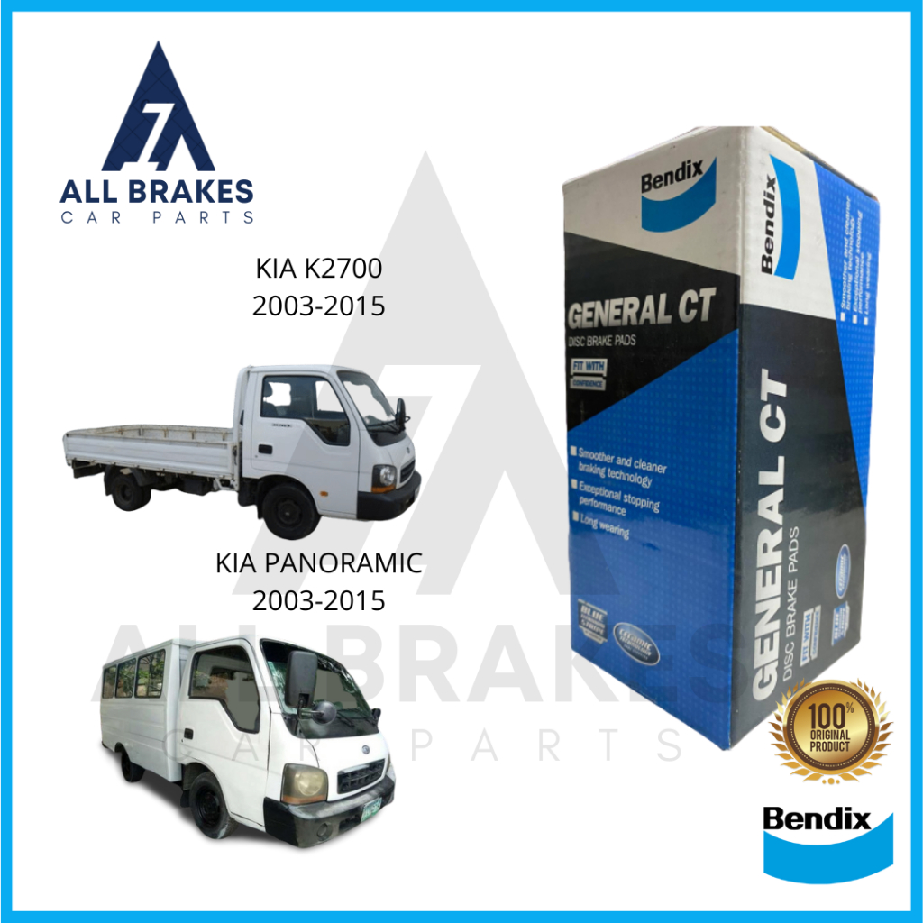 Bendix Brake Pad Front for Kia KC2700, K2700 2005-2018 (DB-1817 GCT) | Shopee Philippines