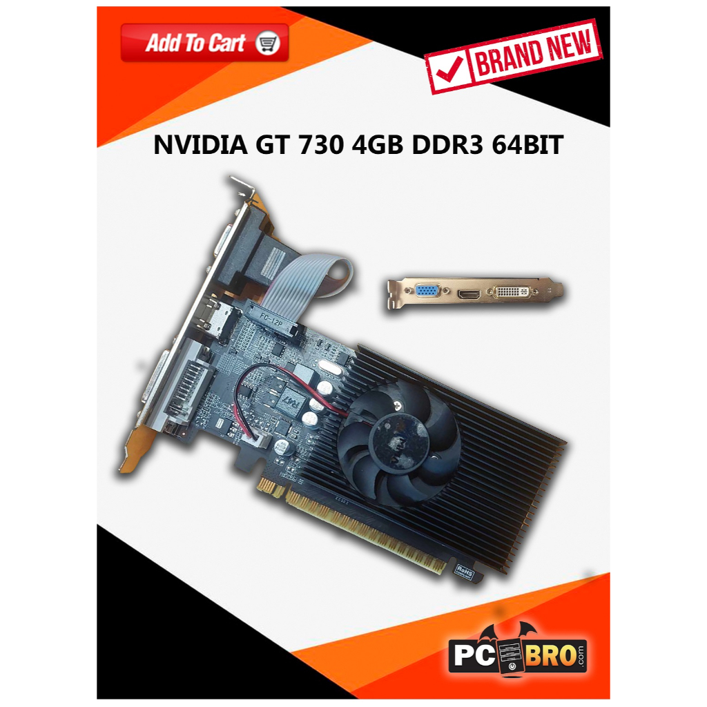 4GB Gt 730 64Bit Gddr3 Nvidia | Shopee Philippines