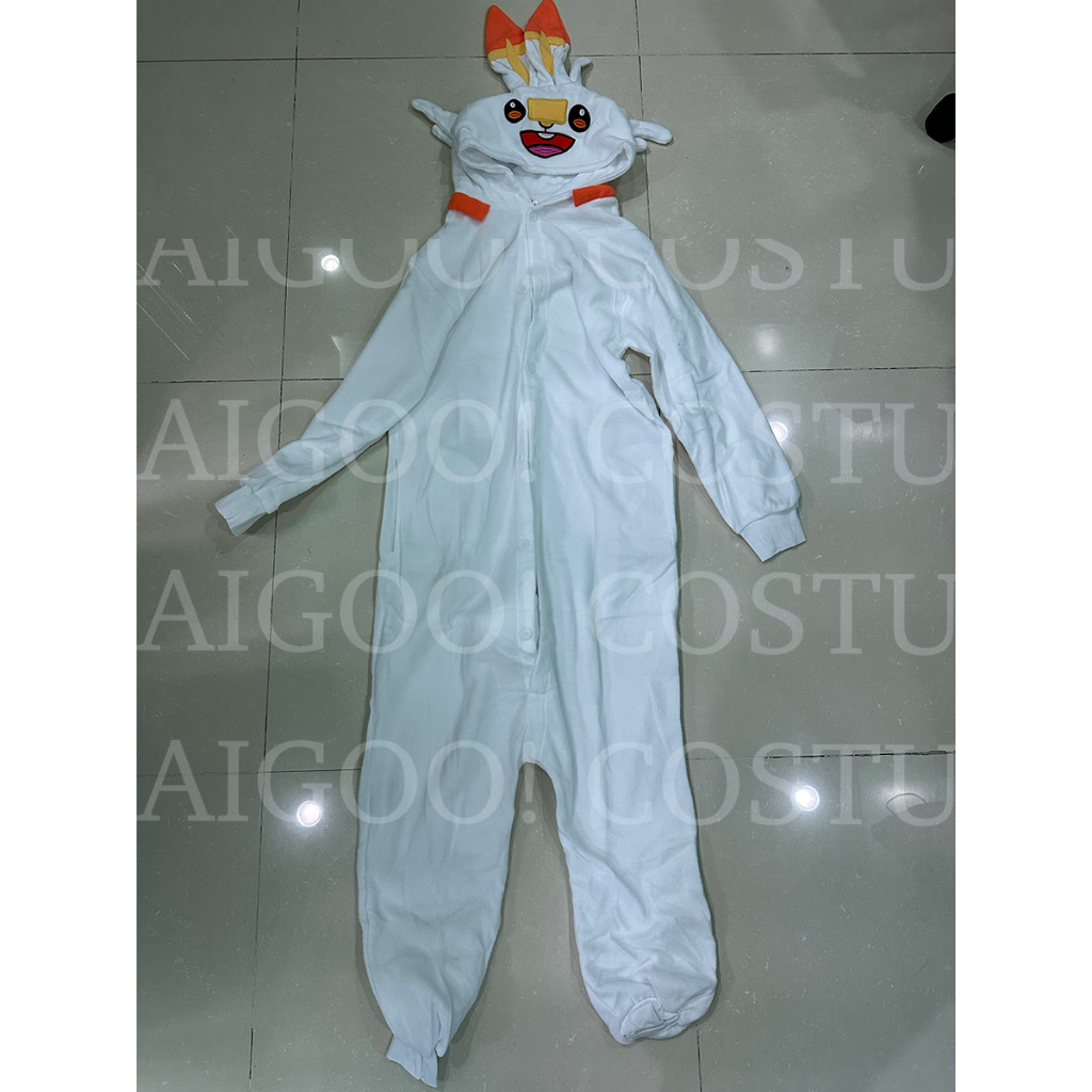 Pokemon Scorbunny Vaporeon Onesie Costume Plusle Psyduck Sylveon Gengar ...