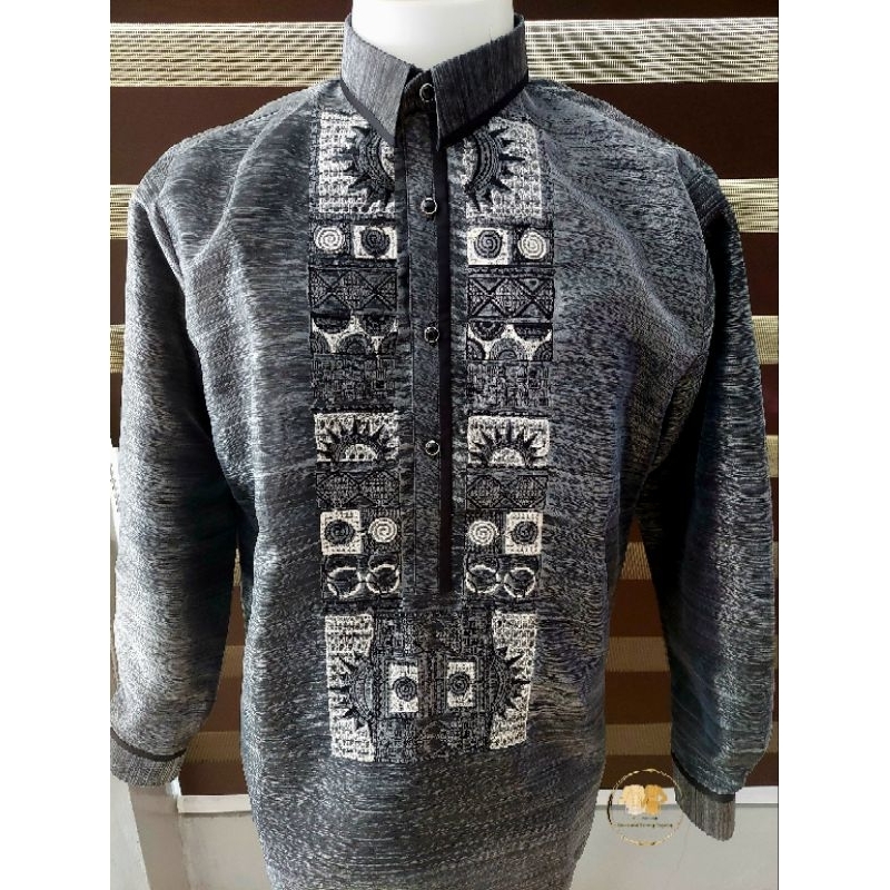 Barong Tagalog Organza Half Open Design | Shopee Philippines