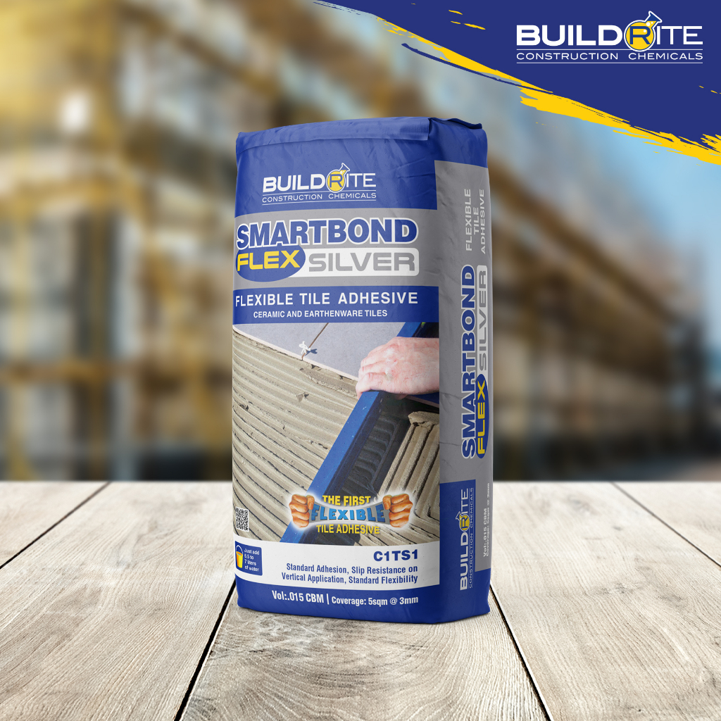 BUILDRITE SMARTBOND FLEX SILVER FLEXIBLE TILE ADHESIVE | Shopee Philippines