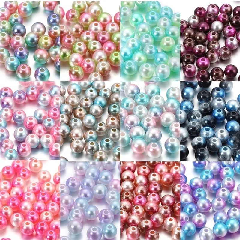 Mermaid Pearls Charms Beads Ornaments 50 pieces 6mm | Shopee Philippines