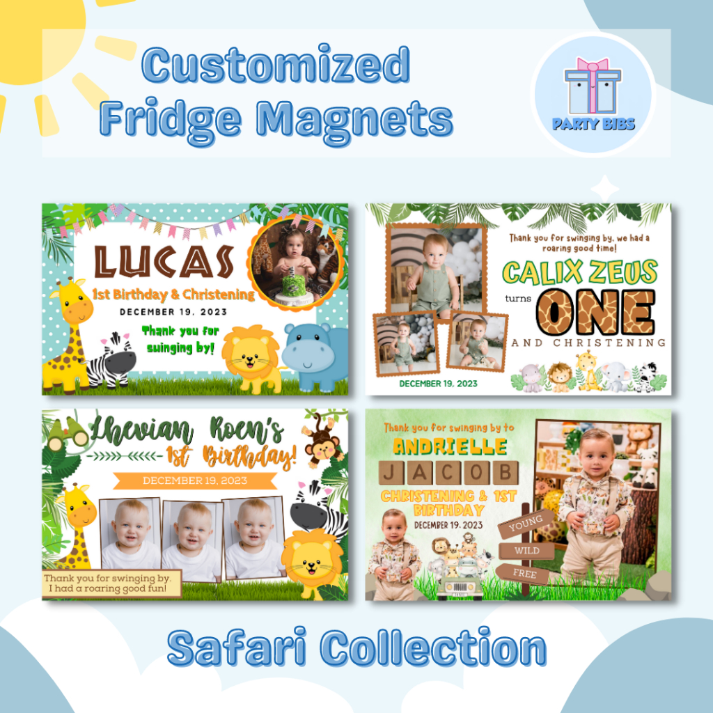 Safari Boy Customized Fridge Magnets 2/2 Souvenir/Giveaways | Shopee ...