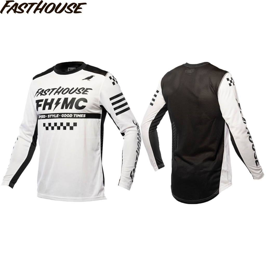 FASTHOUSE Jersey Motocross Long sleeve Motorcycle white Top MTB Racing ...