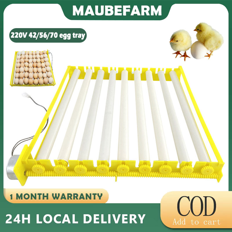 42/56/70 360° roller Rotating Automatic Egg Incubator Eggs Turner Tray ...