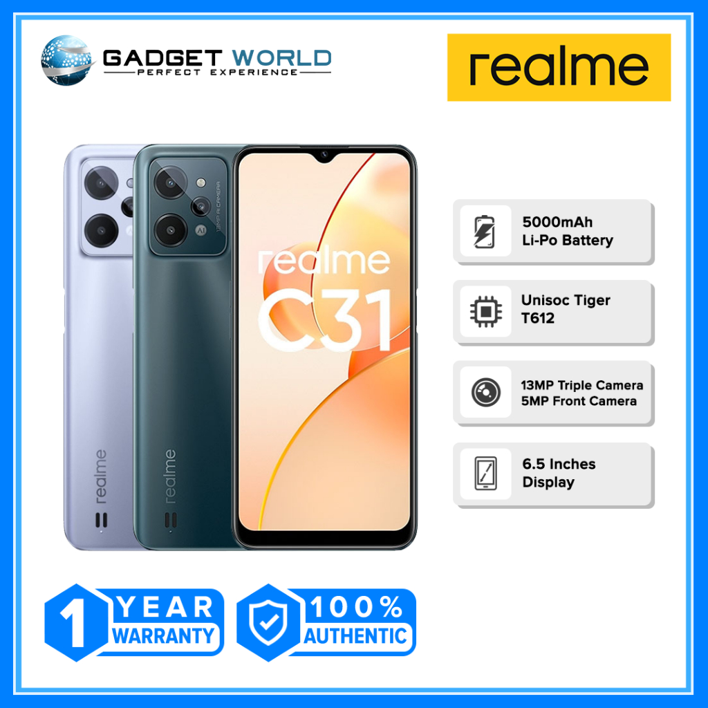 Realme C31 3GB+32GB with 6.52" LPS LCD Screen |1.82 GHz, Octa Core ...