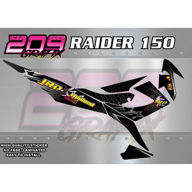 Suzuki Raider 150 decals sticker, Laminated | Shopee Philippines