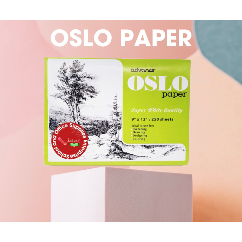 Oslo Paper 1 Ream 250 Sheets 9” X 12” idealschoolsupplies | Shopee ...