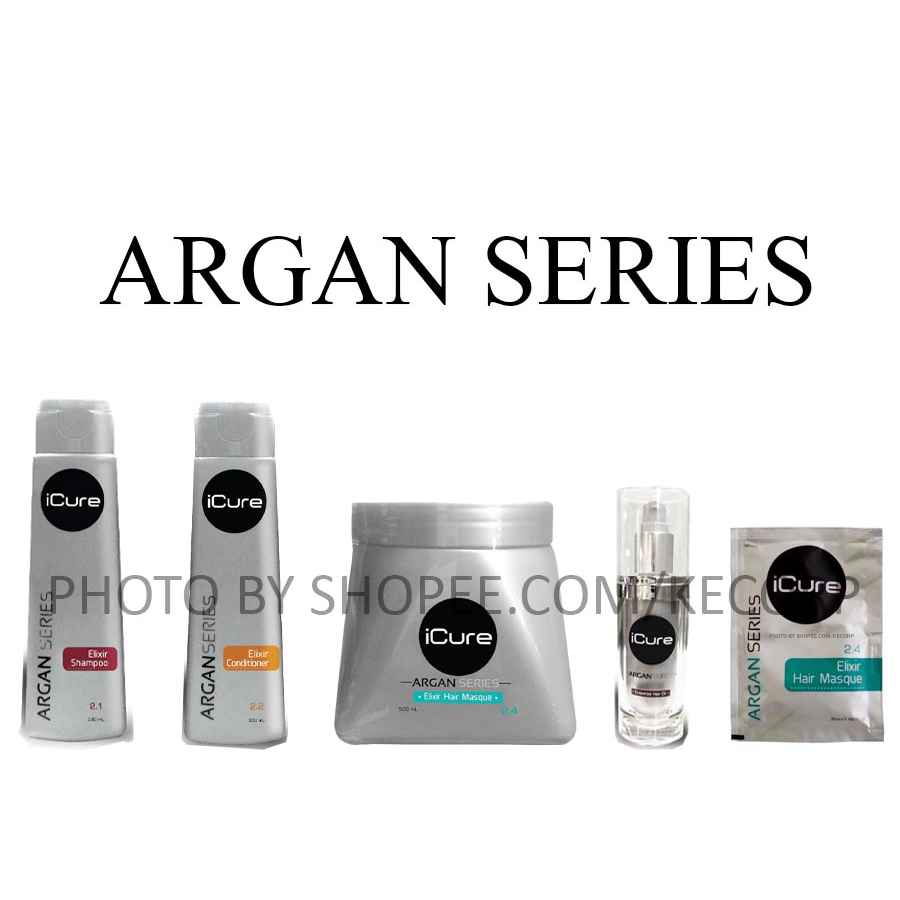 Icure Argan Elixir Series Oil Masque Shampoo Conditioner KECORP_S1 ...
