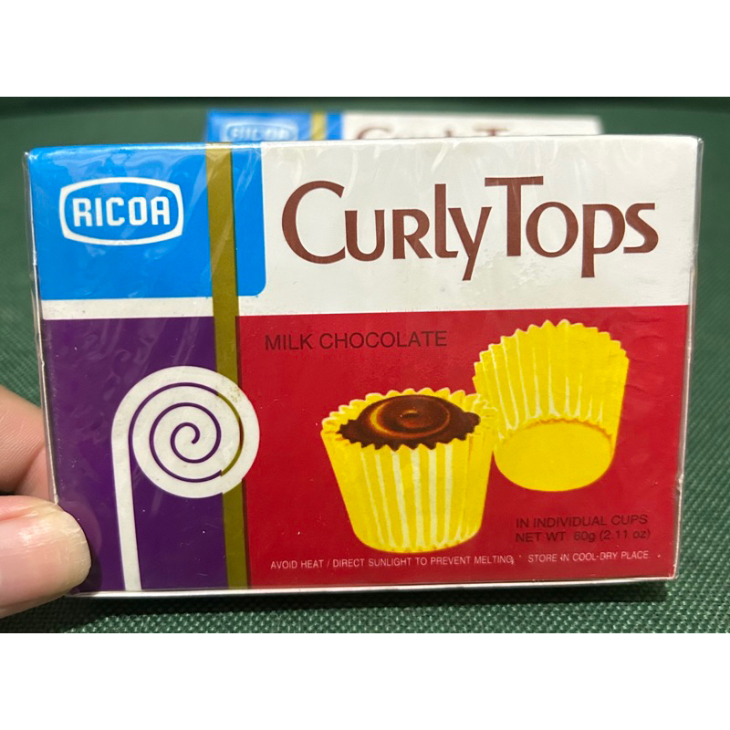 Ricoa Curly Tops Chocolate 60g | Shopee Philippines