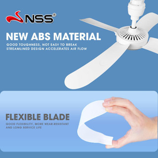 NSS Portable Big Size Ceiling Fan 4 blades 700mm Large hanging FAN 12w ...