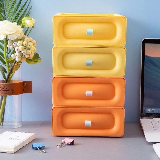 Desktop square drawer box bathroom clothes storage drawer box cosmetics ...