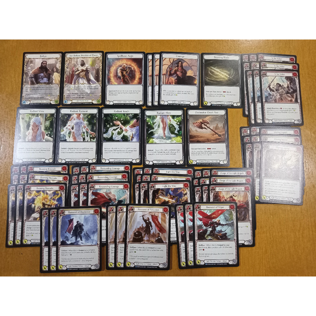 FAB Light Warrior Playset of Commons & Rares from Dusk till Dawn Flesh ...