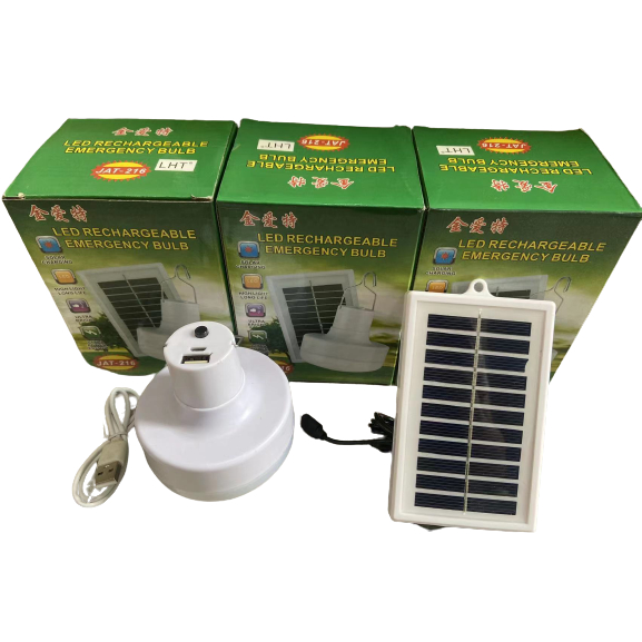 JAT-216 Portable Solar Rechargeable Light Bulb Outdoor Camping Garden ...