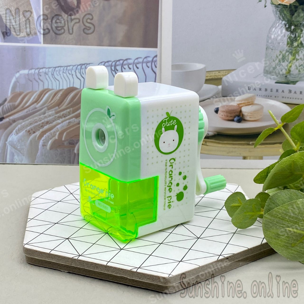 Cute Pencil Sharpener Hand Crank Manual Sharpener Machine Student ...