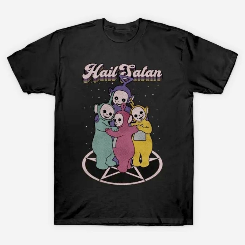 HAIL SATAN - Teletubbies (tshirt) black | Shopee Philippines