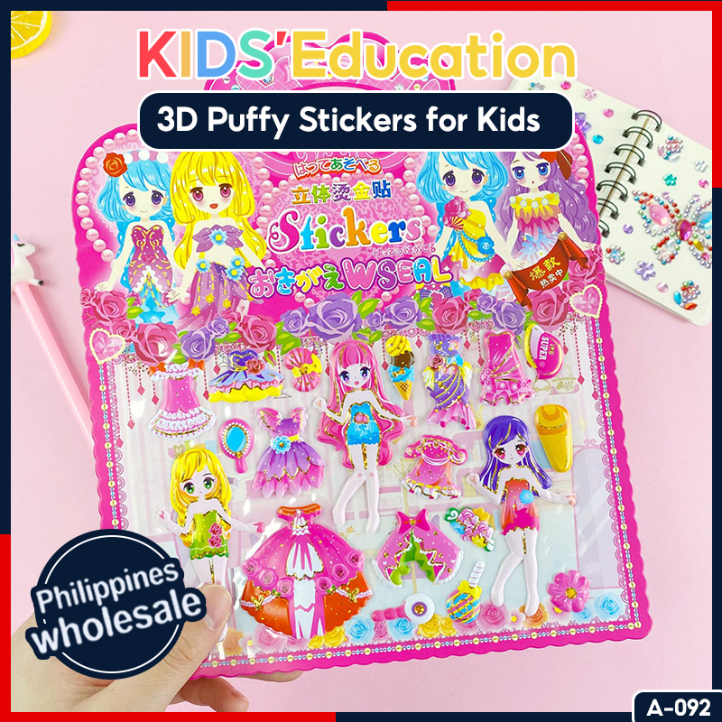 Cute Cartoon 3D Stickers Puffy Stickers Variety Pack for Scrapbooking ...