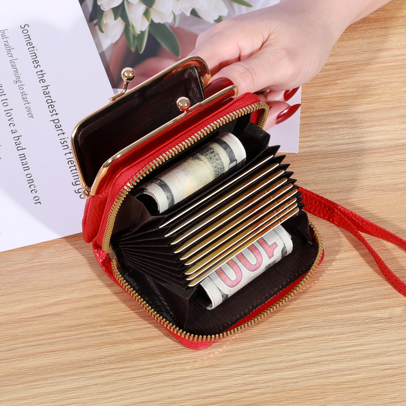 Korean Cute Coin Purse Detachable Wallet Ladies Card Holder Elegant ...