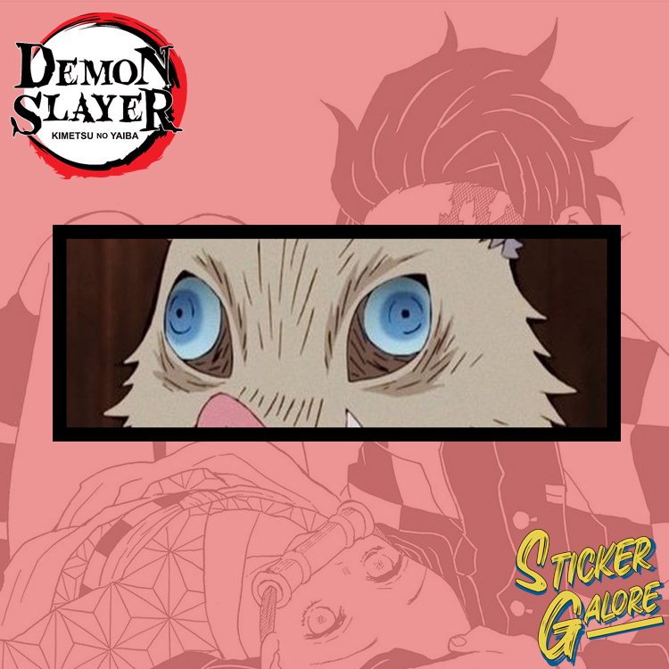 DEMON SLAYER EYE SLAP PREMIUM STICKER (VINYL LAMINATED, WATERPROOF AND ...