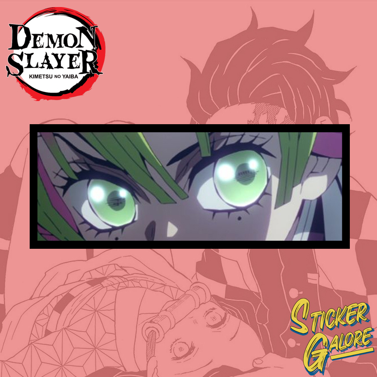 DEMON SLAYER EYE SLAP PREMIUM STICKER (VINYL LAMINATED, WATERPROOF AND ...