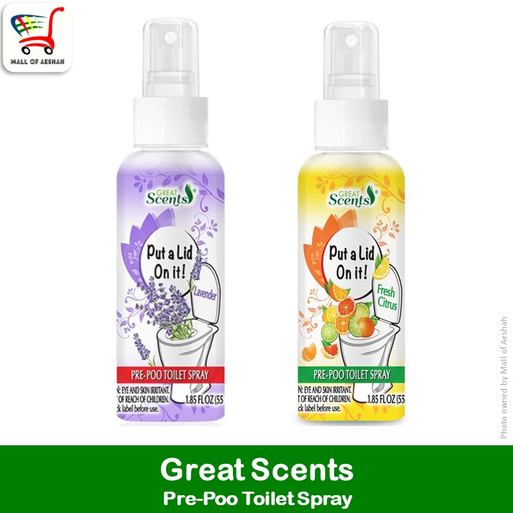 [Made in Turkey] Great Scents Pre-Poo Toilet Spray - Put a Lid On It ...
