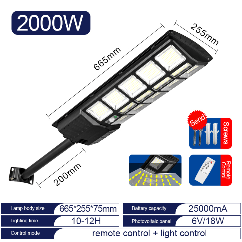 Super Bright Solar Street Light With Motion Sensor Street Lamp Solar ...