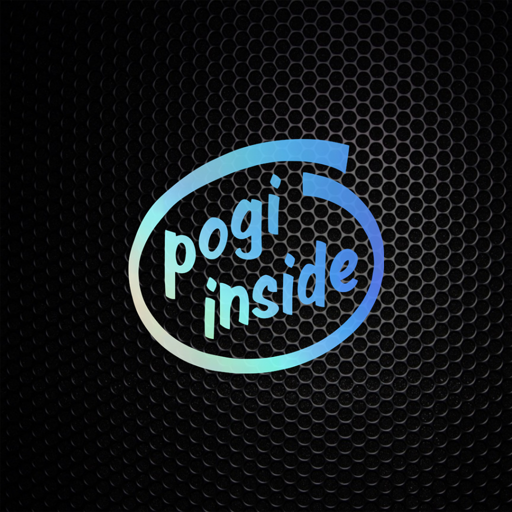 Pogi Inside WATERPROOF STICKER VINYL decal for phone, mug, motor, car ...