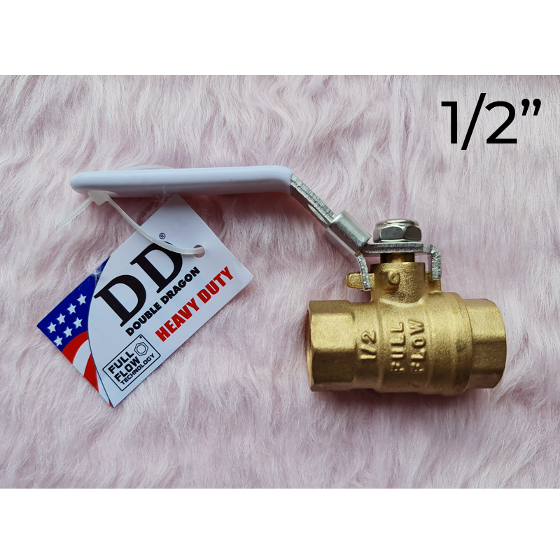 HEAVY DUTY DD Ball Valve with Lock Feature 1/2", 3/4", 1" (Brass Ball ...