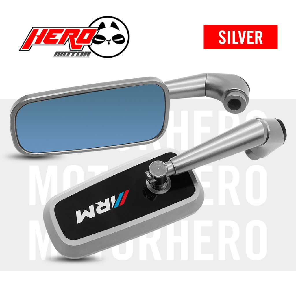 ARM Cnc Short Leg Side Mirror Blue Lens Heavy Duty Material Made in ...