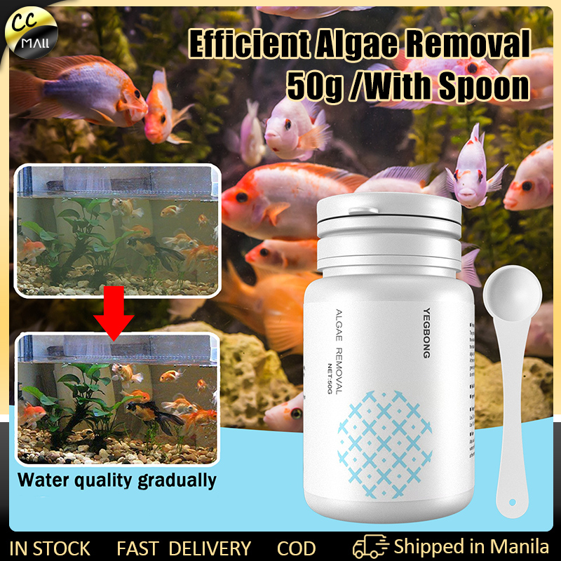 50g Algae Removal Agent with Spoon Not Harm the Fish Effectively ...