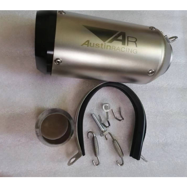 51mm AR exhaust Austin Racing Inlet universal Muffler Pipe Exhaust Pipe ...