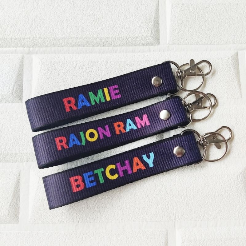 PERSONALIZED KEYCHAIN (Colored Font) | Shopee Philippines