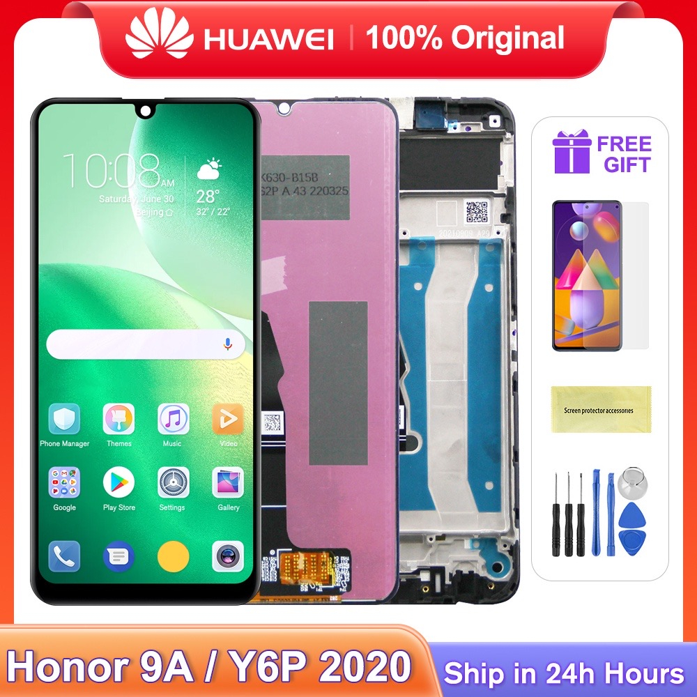 O R I G With FameLcd FOR HUAWEI Y6P MED-LX9/Y6P 2020/HONOR 9A LCD Touch ...